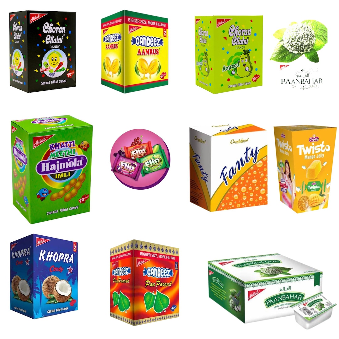 Pakistani Candies/ Sweet and Sour Halal Sweets/ Pick and Mix 100pcs of ...