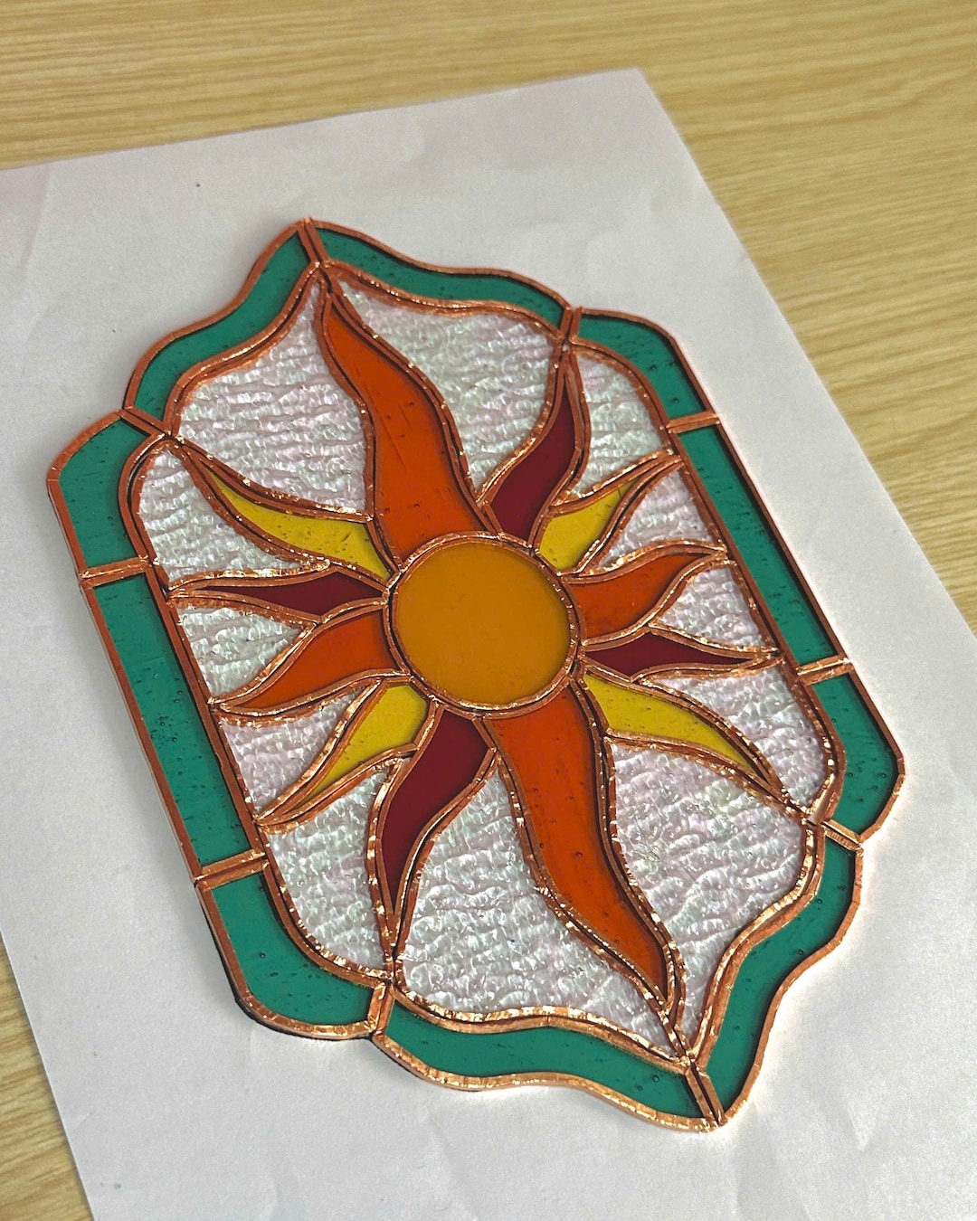 The Sun Stained Glass Pattern - Etsy