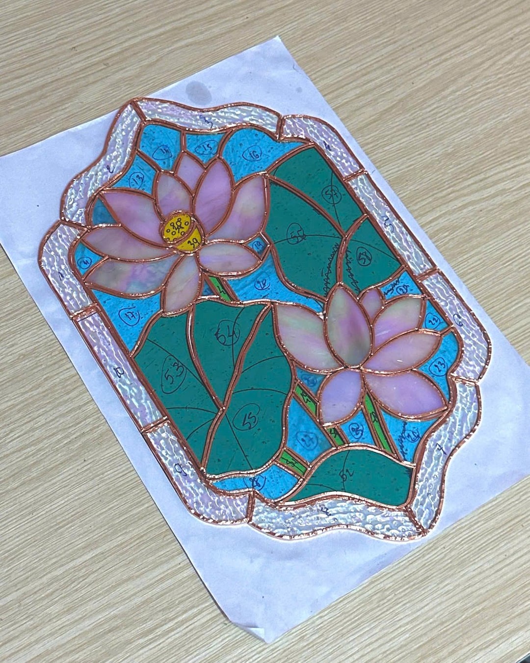 Lotus Stained Glass Pattern - Etsy