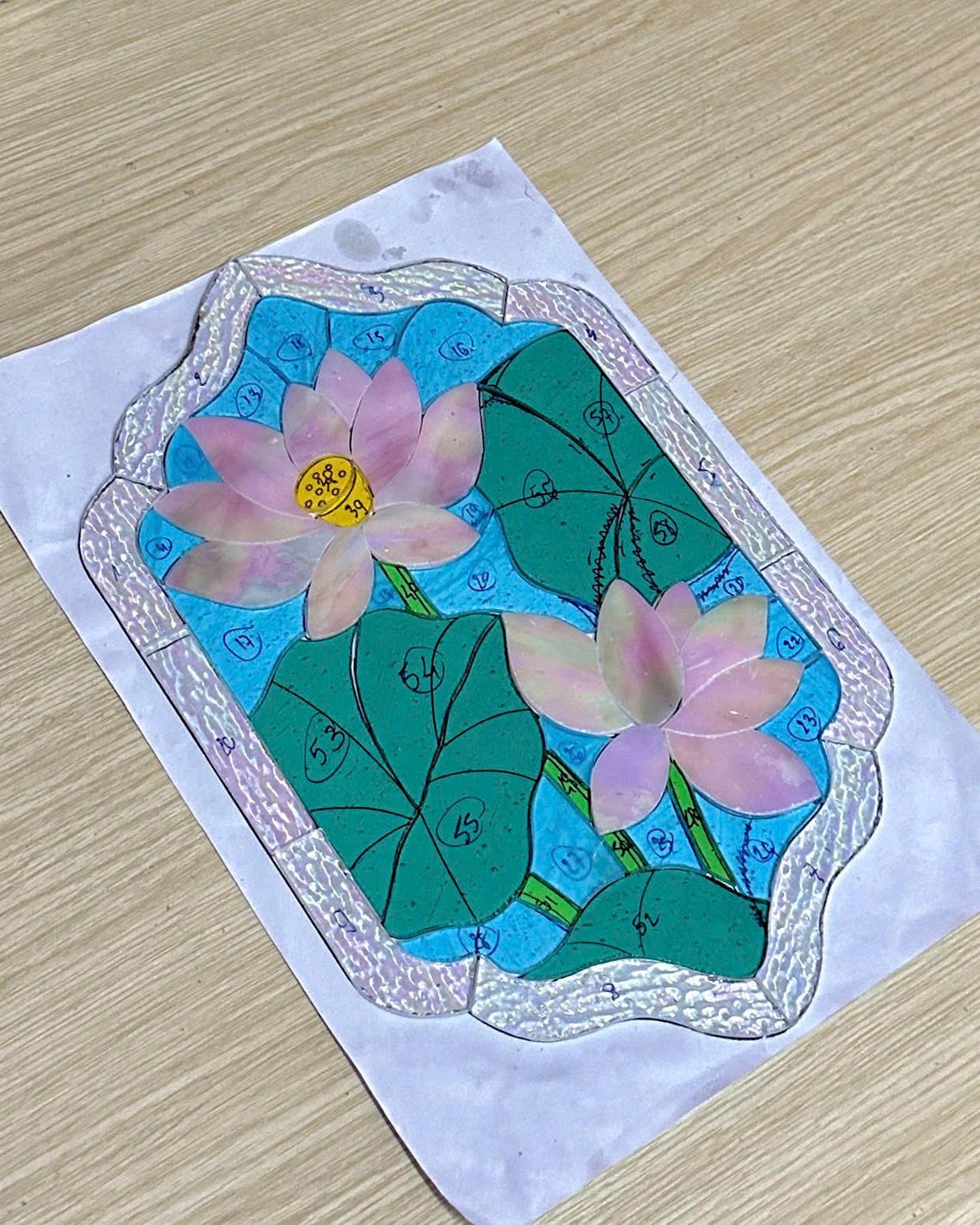 Lotus Stained Glass Pattern - Etsy