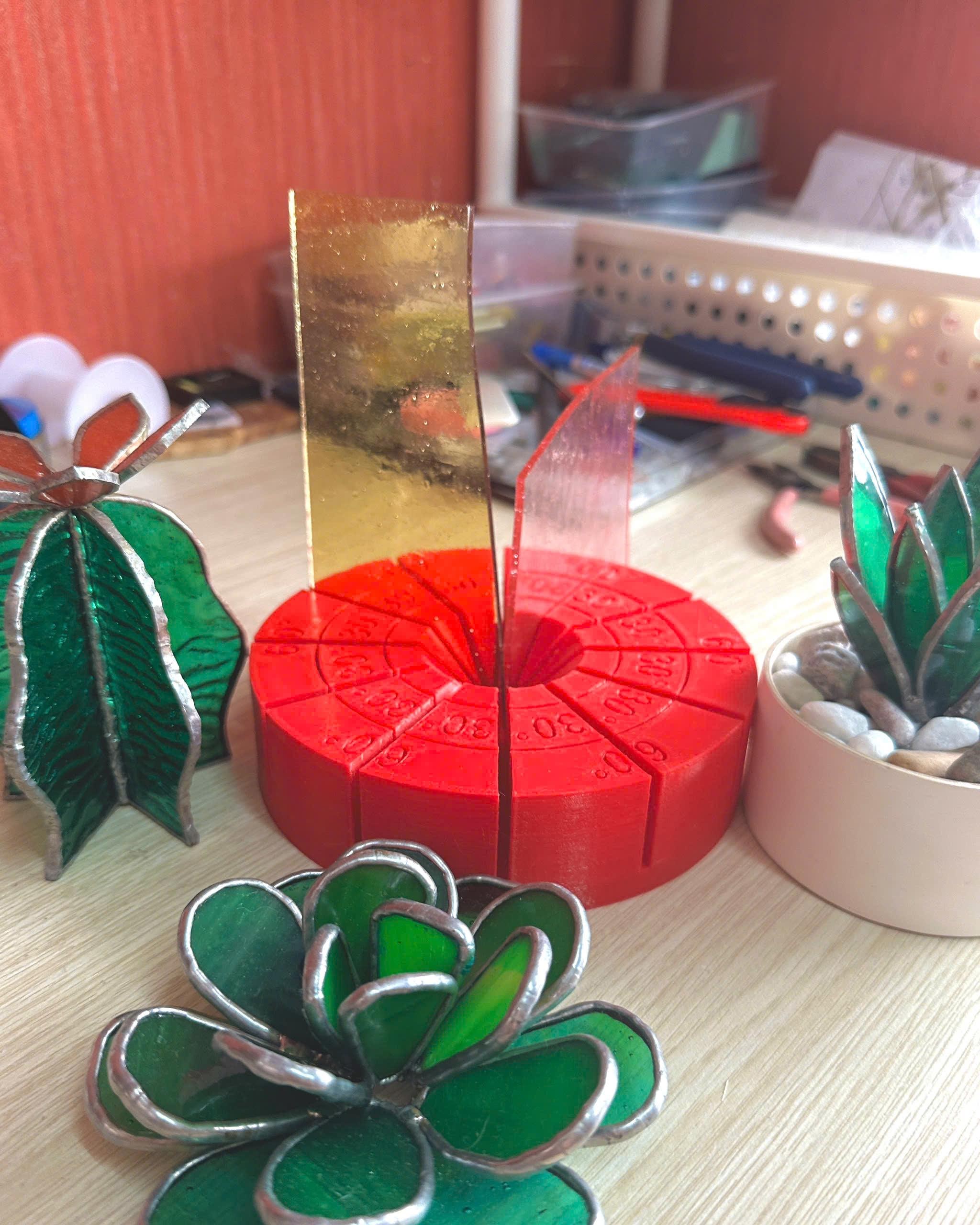 3D Printed Stained Glass Jig, Stained Glass Tool, 3D Layout Jig for ...