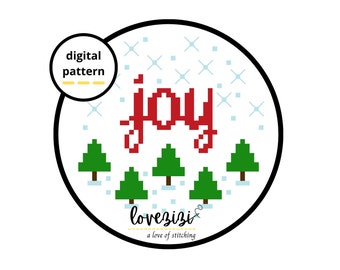 Joy Cross Stitch Pattern - Etsy