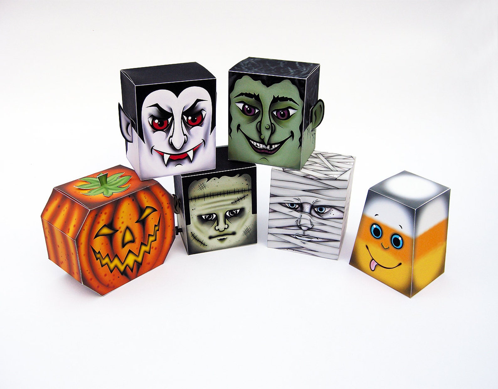Halloween Printable Candy Boxes Set of 6 Candy - Etsy