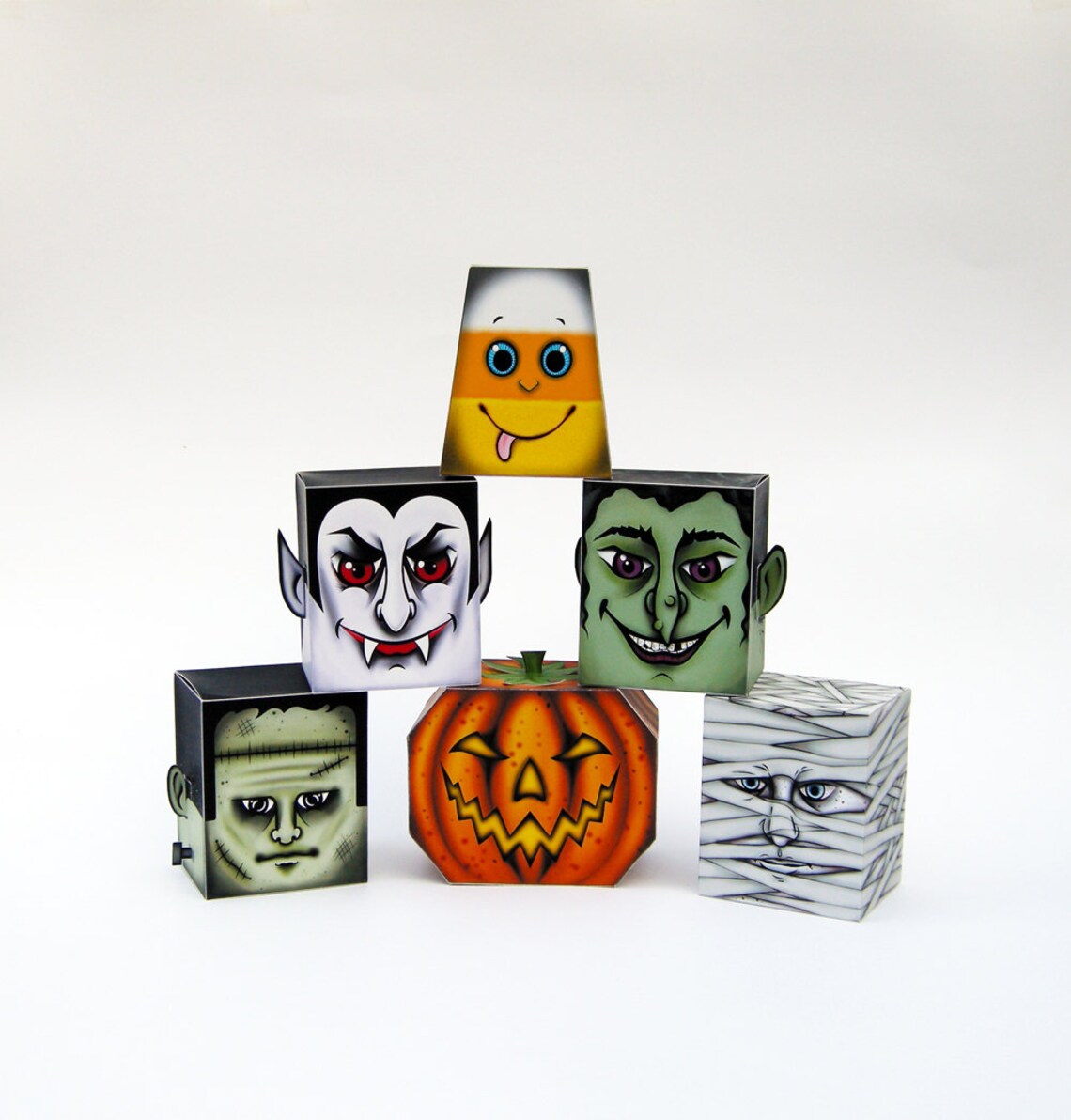Halloween Printable Candy Boxes Set of 6 Candy - Etsy