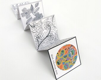 Mini Adult Coloring Books Pocket Size Coloring Book Travel - Etsy