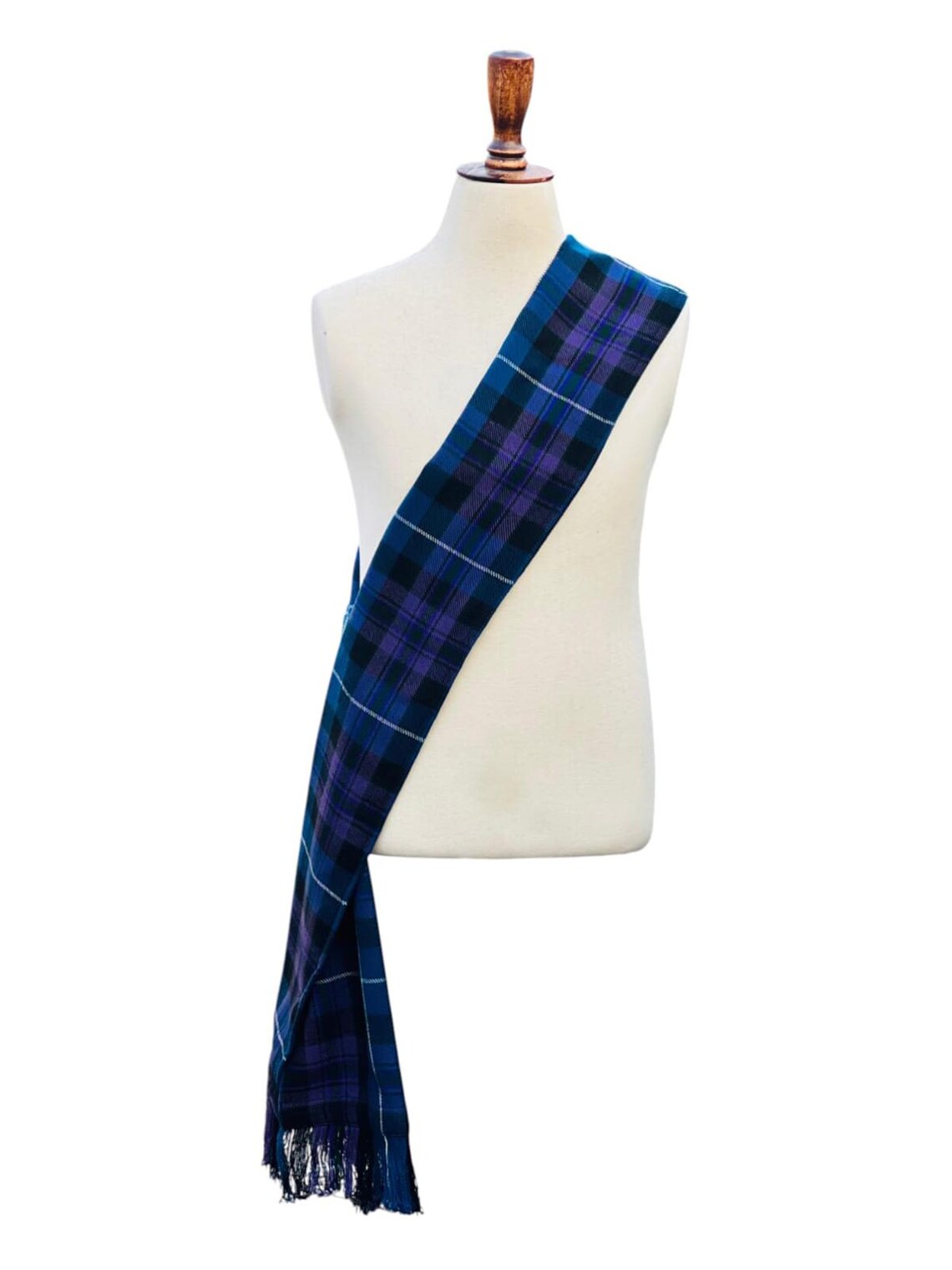 Scottish Women's Tartan Sash: Highland Plaid Ladies Clan Sash Full Size ...