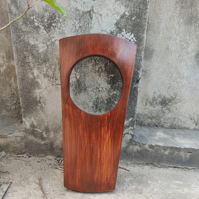 Rosewood Pentatonic Lyre Harp 9 Metal Strings Lyre Harps | Handmade ...