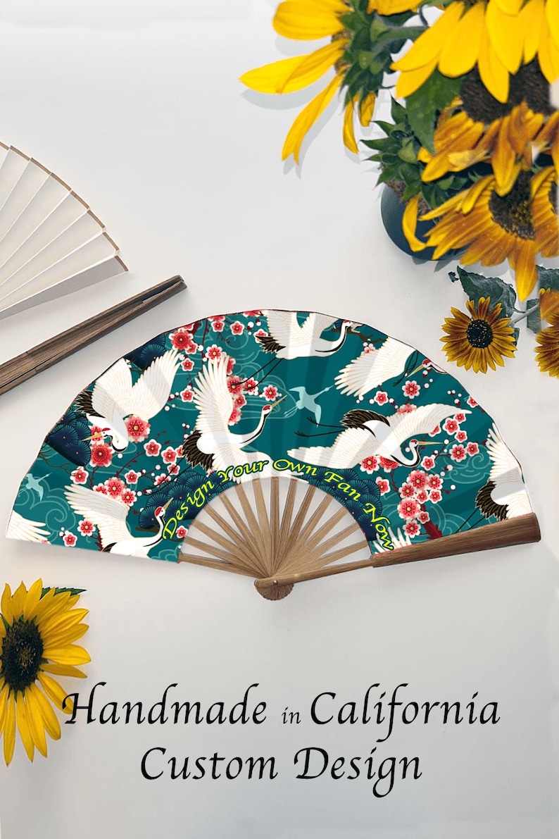 Custom Folding Fan – Personalized Hand Fan for Wedding Favors, Party ...