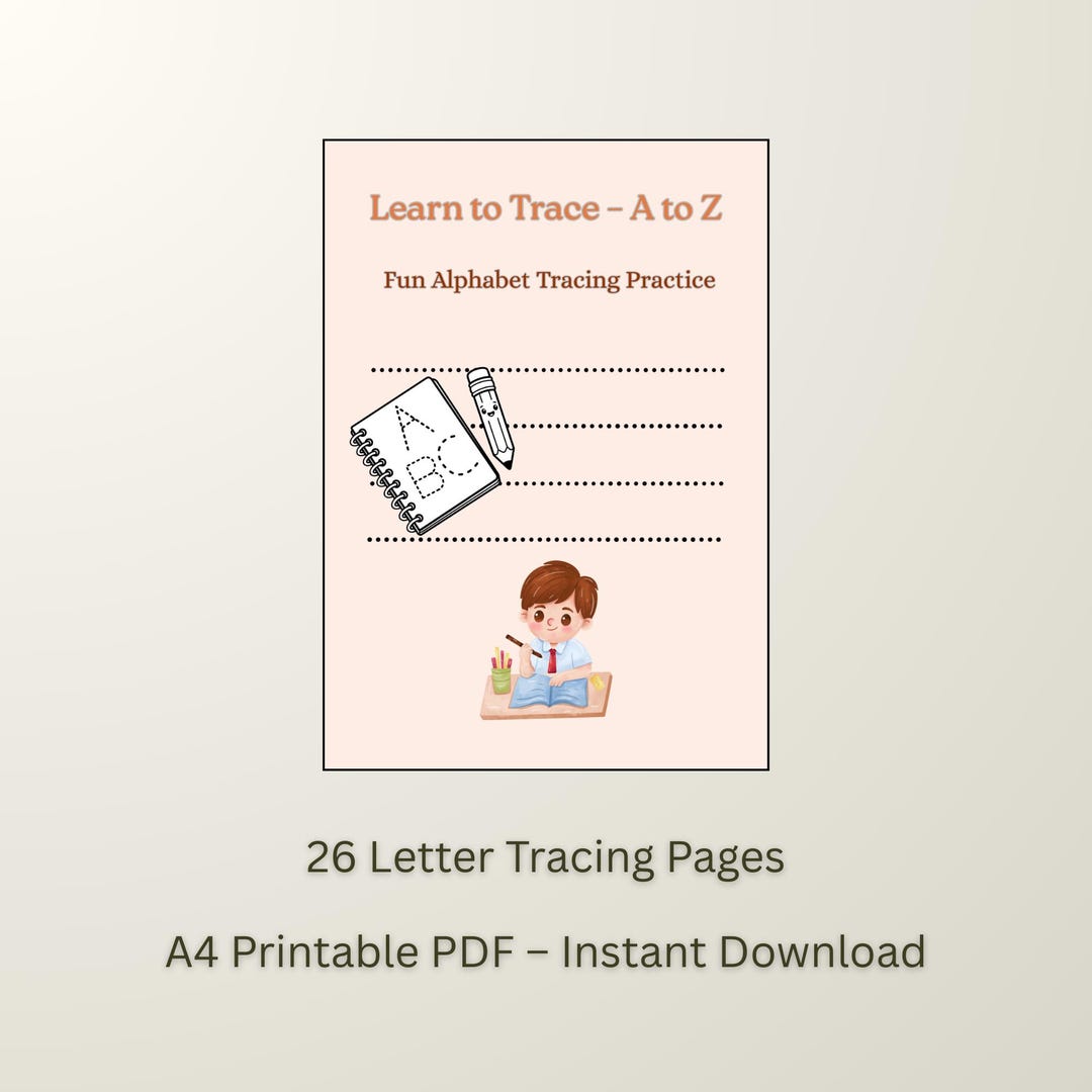 Alphabet Tracing Worksheets | 26 Printable Letter Practice Pages for ...