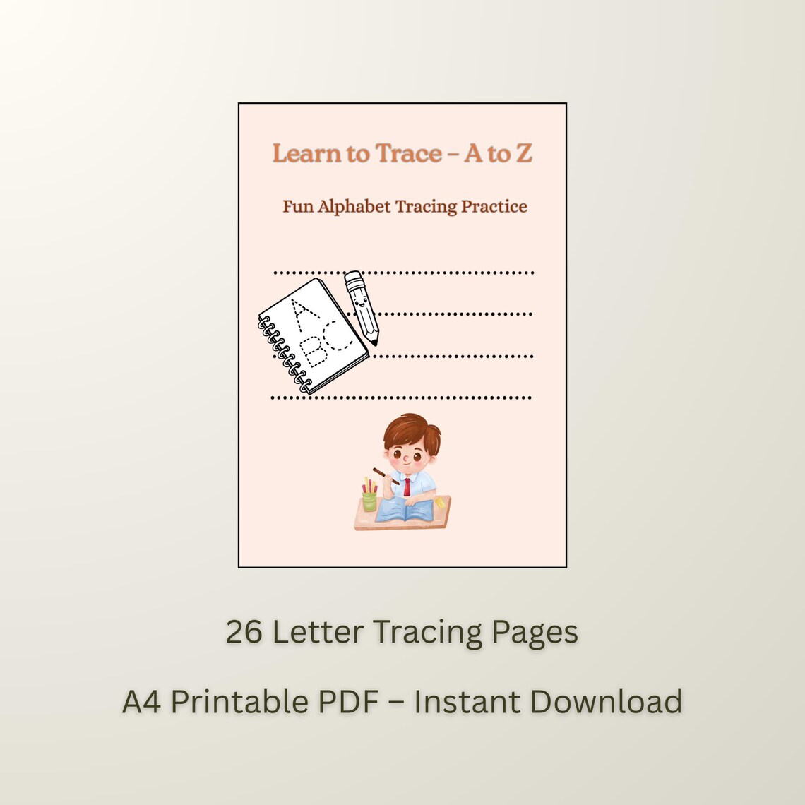 Alphabet Tracing Worksheets | 26 Printable Letter Practice Pages for ...