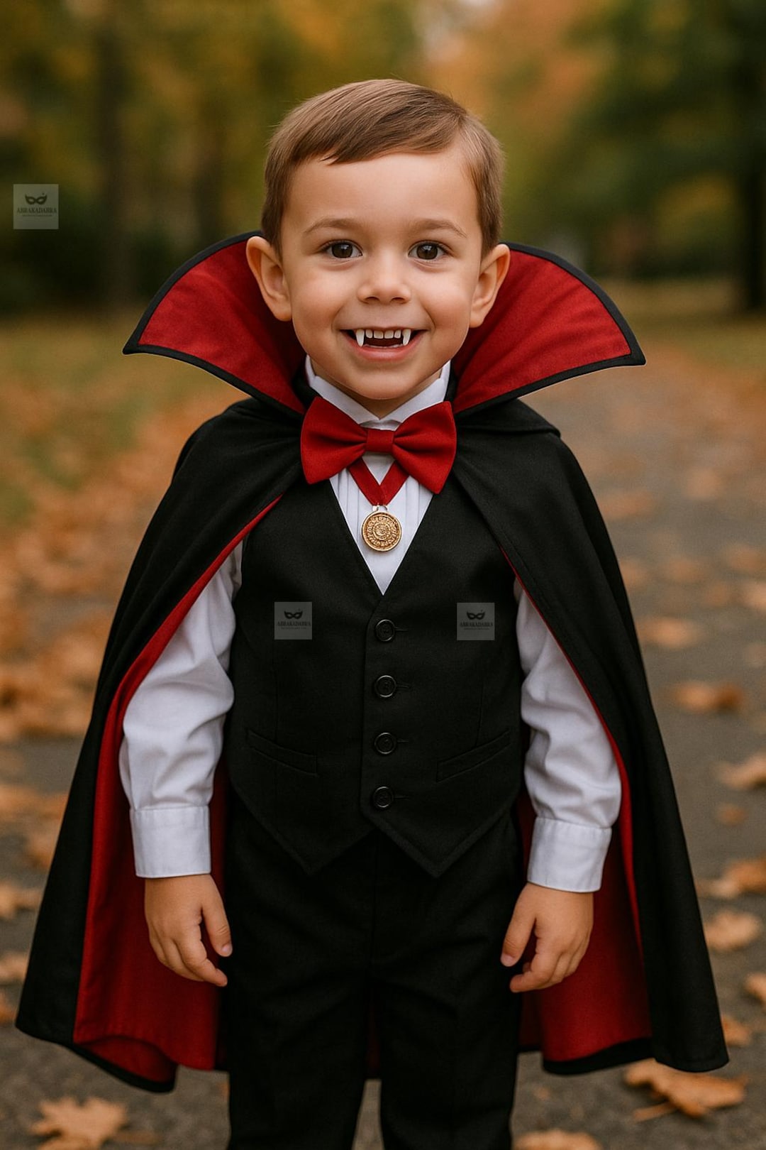 Kids Vampire Costume (ages 5–14) – Classic Halloween Dracula Outfit ...