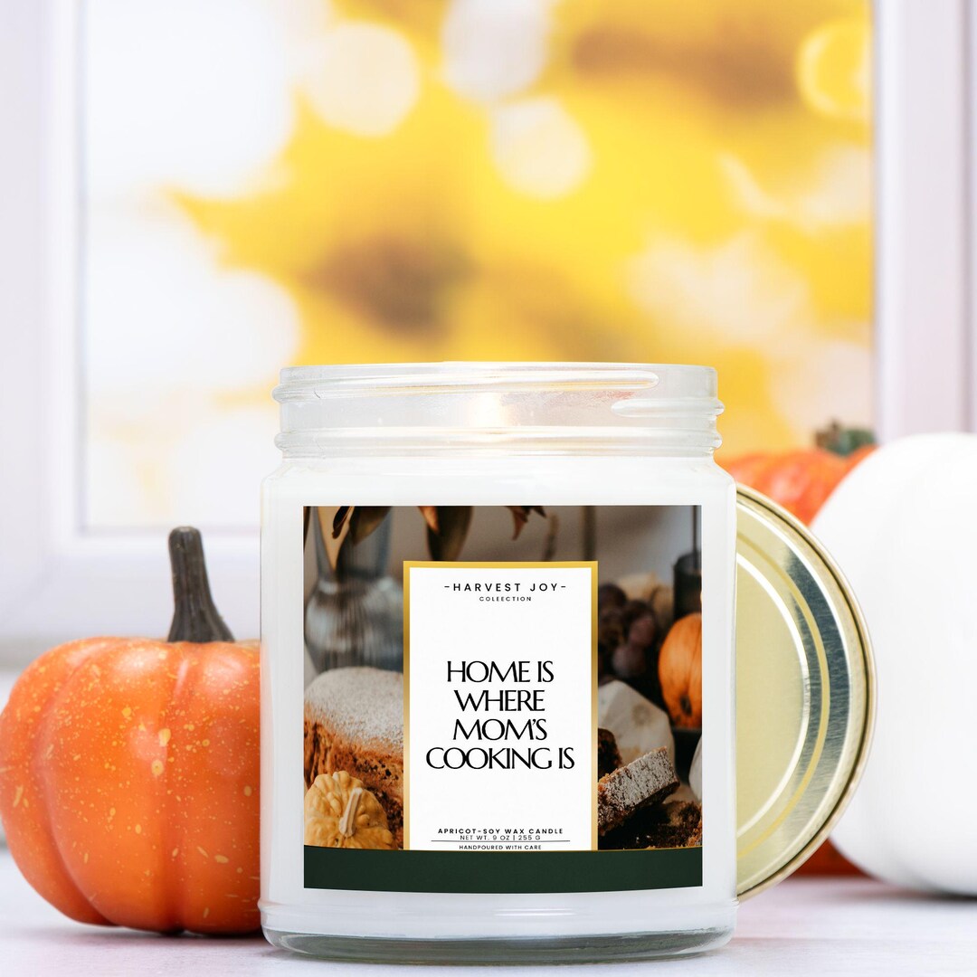 Mom's Cooking Scented Candle: Cozy Kitchen Aroma, Thanksgiving Gift - Etsy