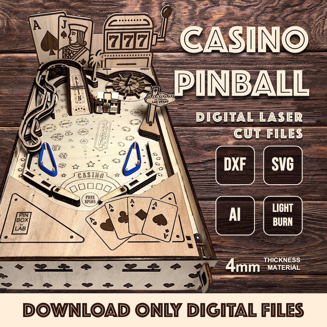 Máquina de Pinball de Cassino - Totalmente Funcional com Roleta ...