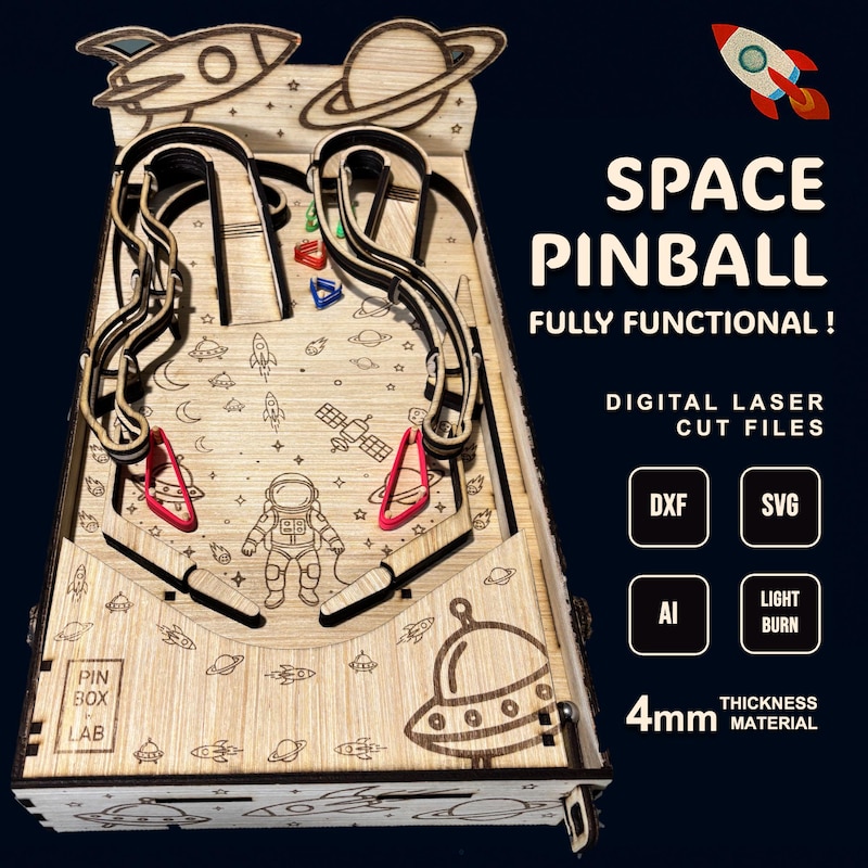 Pinball Laser Cut - Etsy UK