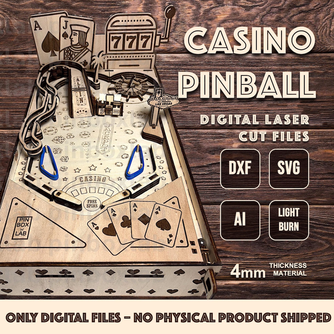 Casino Pinball Machine - Fully Functional With Spinning Roulette ...
