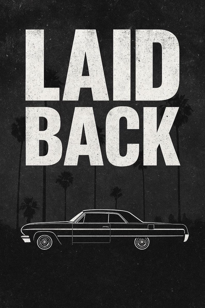 Laid Back Printable Wall Art – Snoop Dogg Inspired Urban Decor, 90s Hip ...