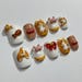 Kawaii Ginger Cat Press on Nails | 3D Animal Nail Art - Etsy