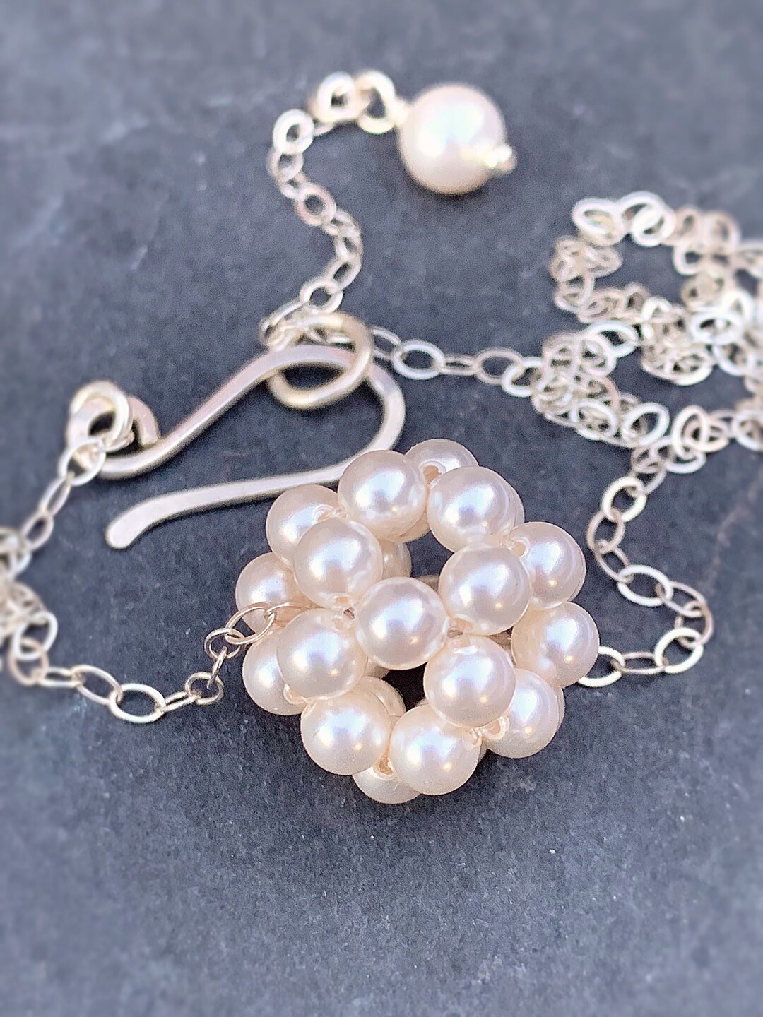 Swarovski Crystal Pearl Pendant in Sterling Silver Gift for - Etsy