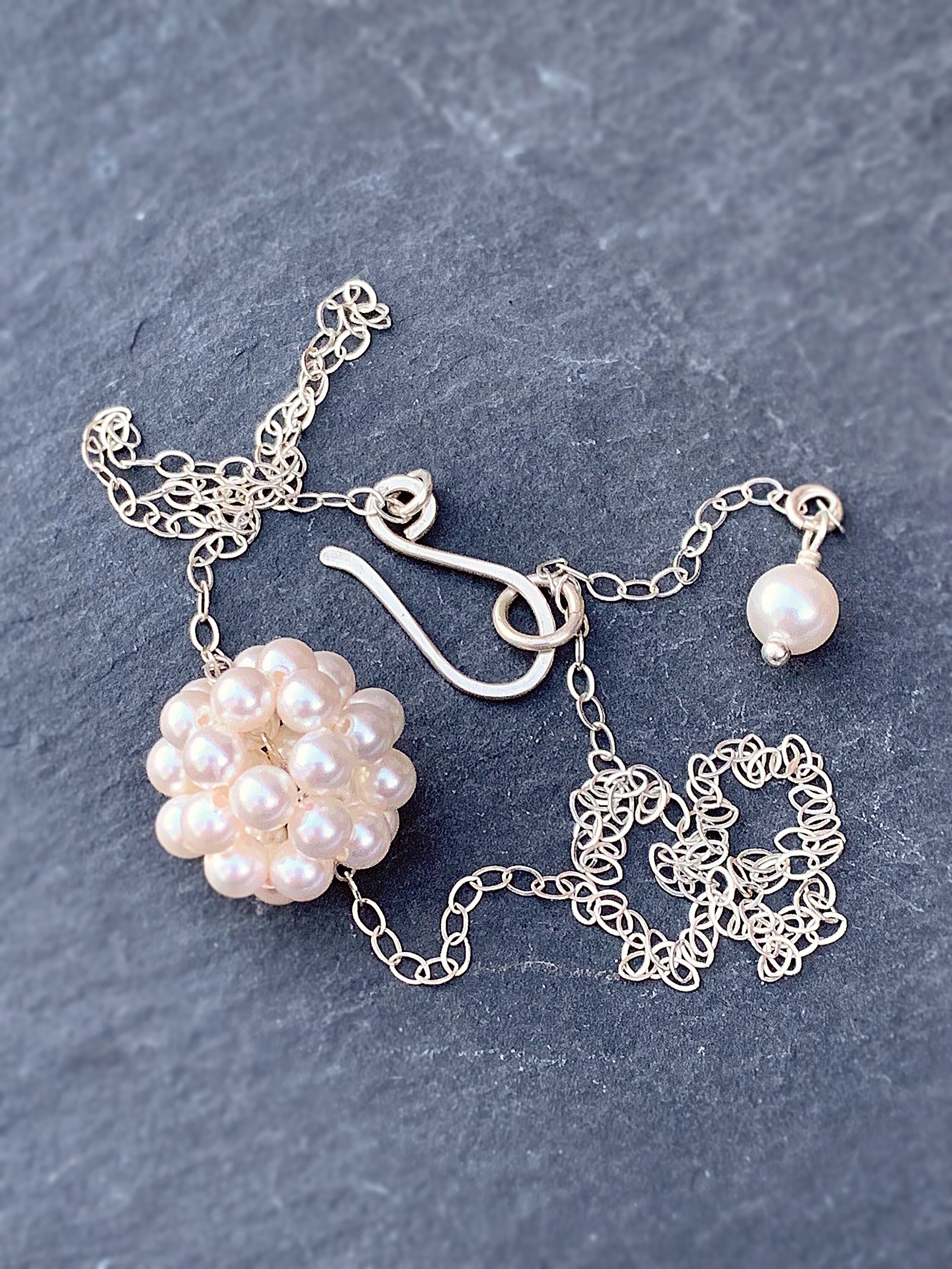 Swarovski Crystal Pearl Pendant in Sterling Silver Gift for - Etsy
