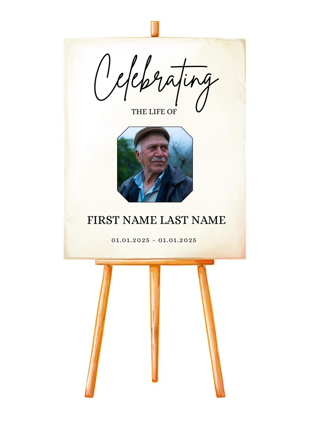 Celebration of Life Sign Template - Etsy