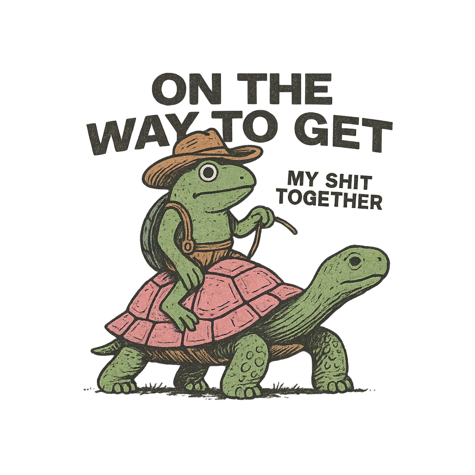 Cowboy Frog Shirt: Funny Western Meme Tee (PNG Digital Download - Etsy