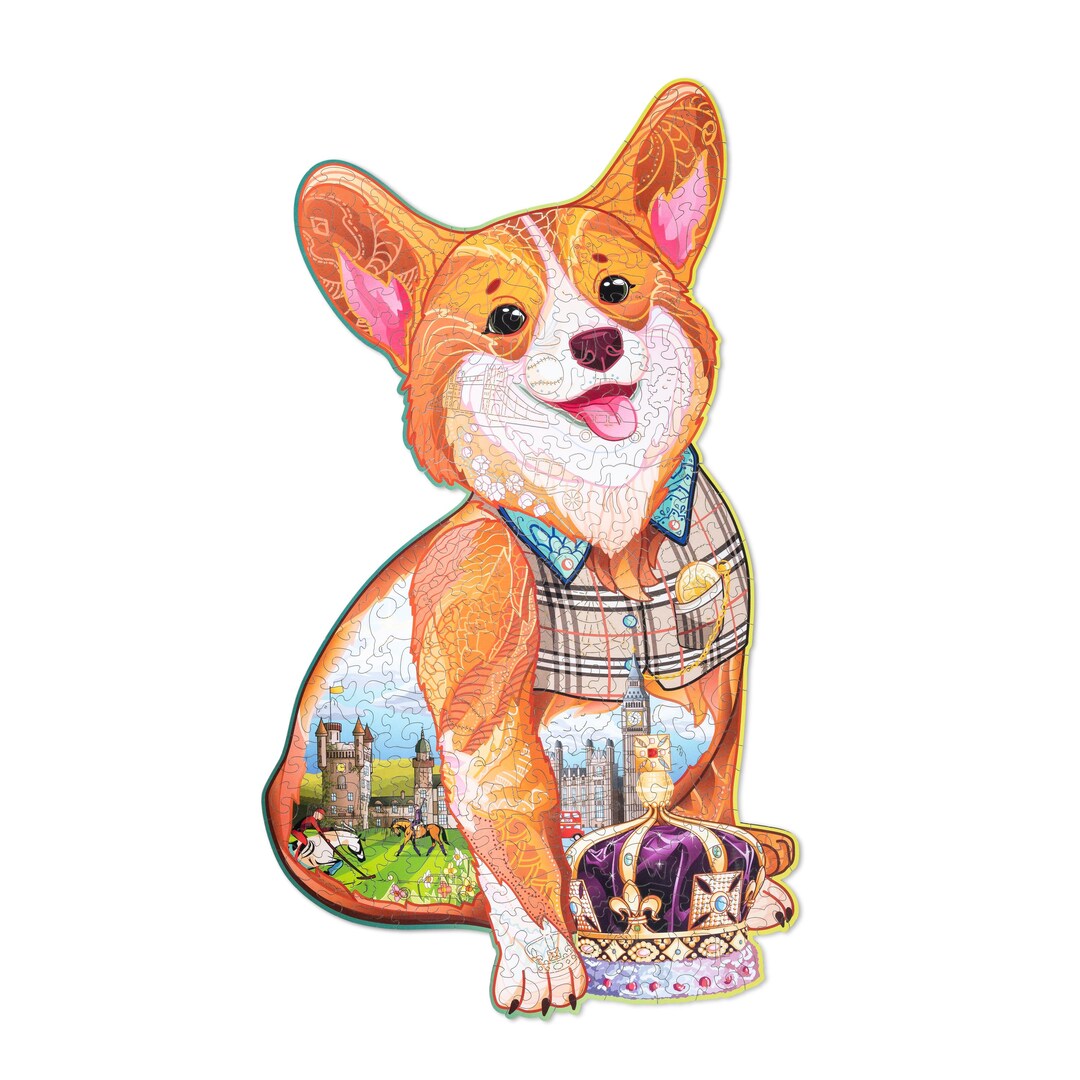 Great Corgi : DIY Gift Laser Cut 3D Wooden Puzzle - Etsy