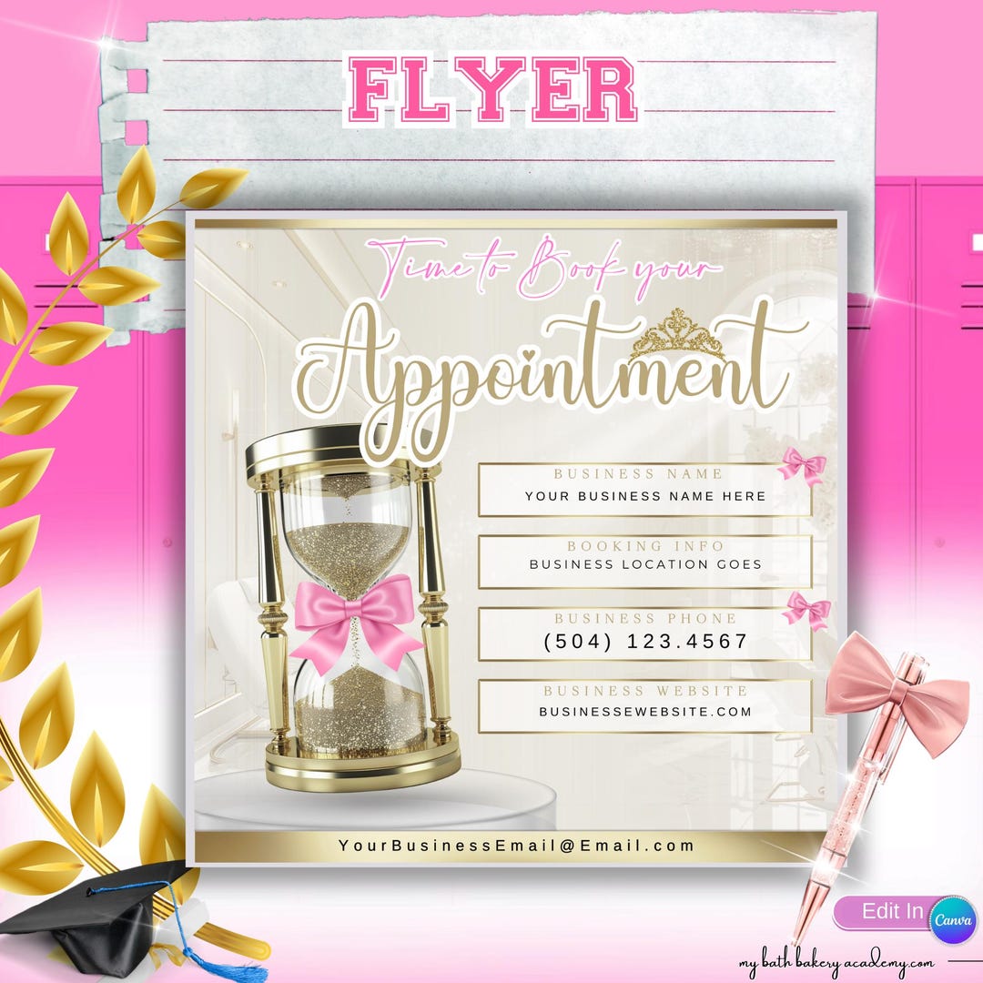 Bling Flyers, Glam Digital Flyers, Gold Booking Flyers, Glam Flyers ...