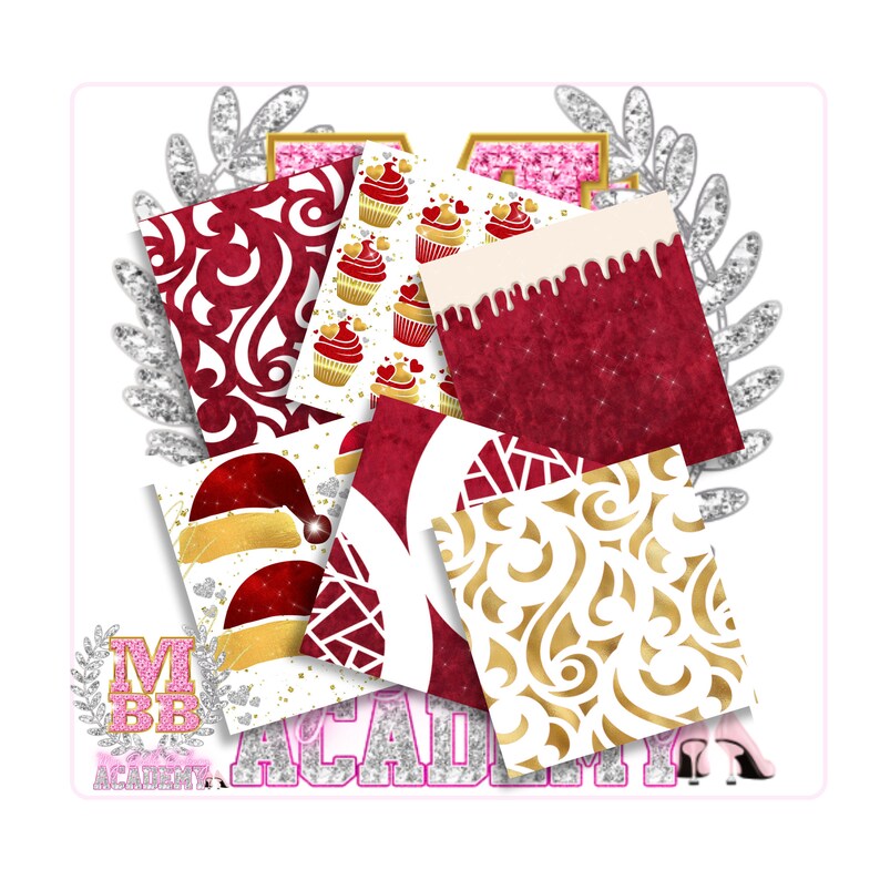 Red Velvet Paper Red Digital Paper Red Velvet Templates - Etsy