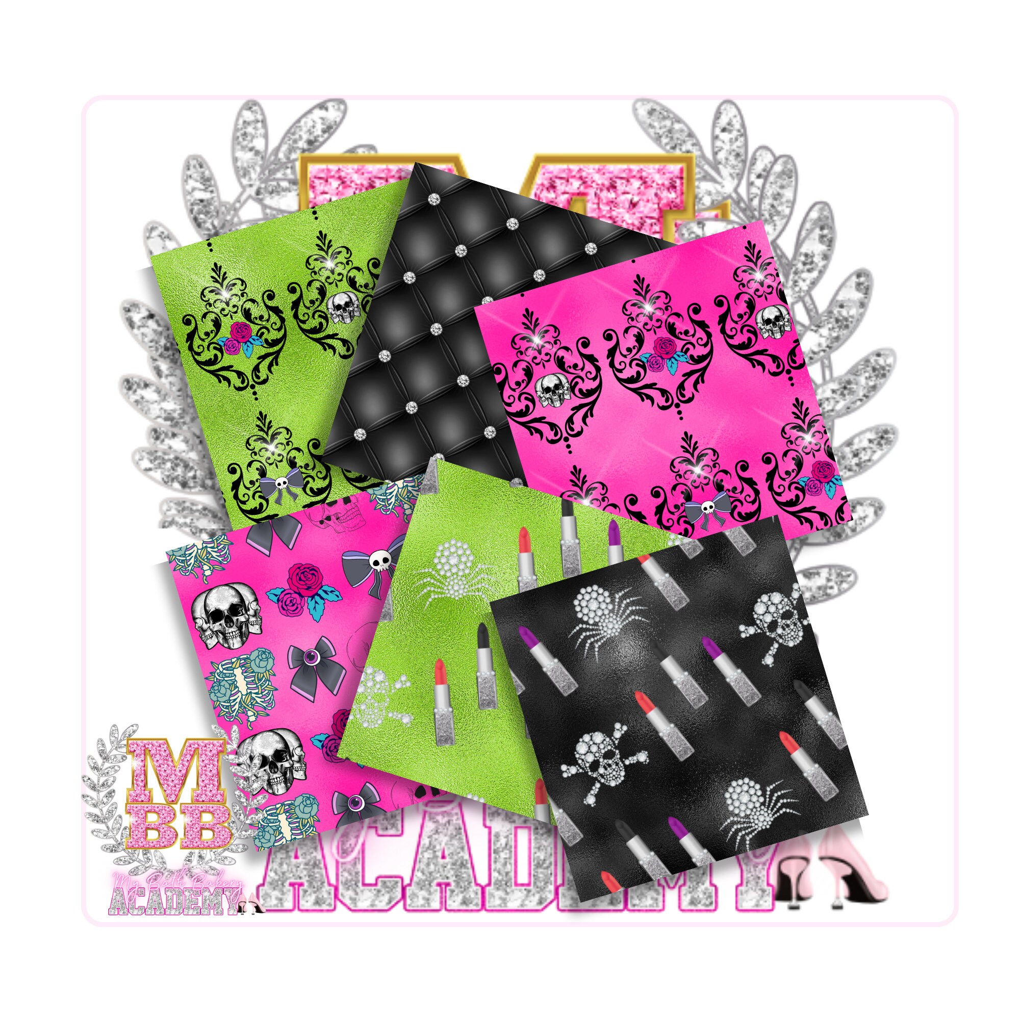 Goth Halloween Paper, Goth Digital Paper, Goth Digital Planner Paper ...
