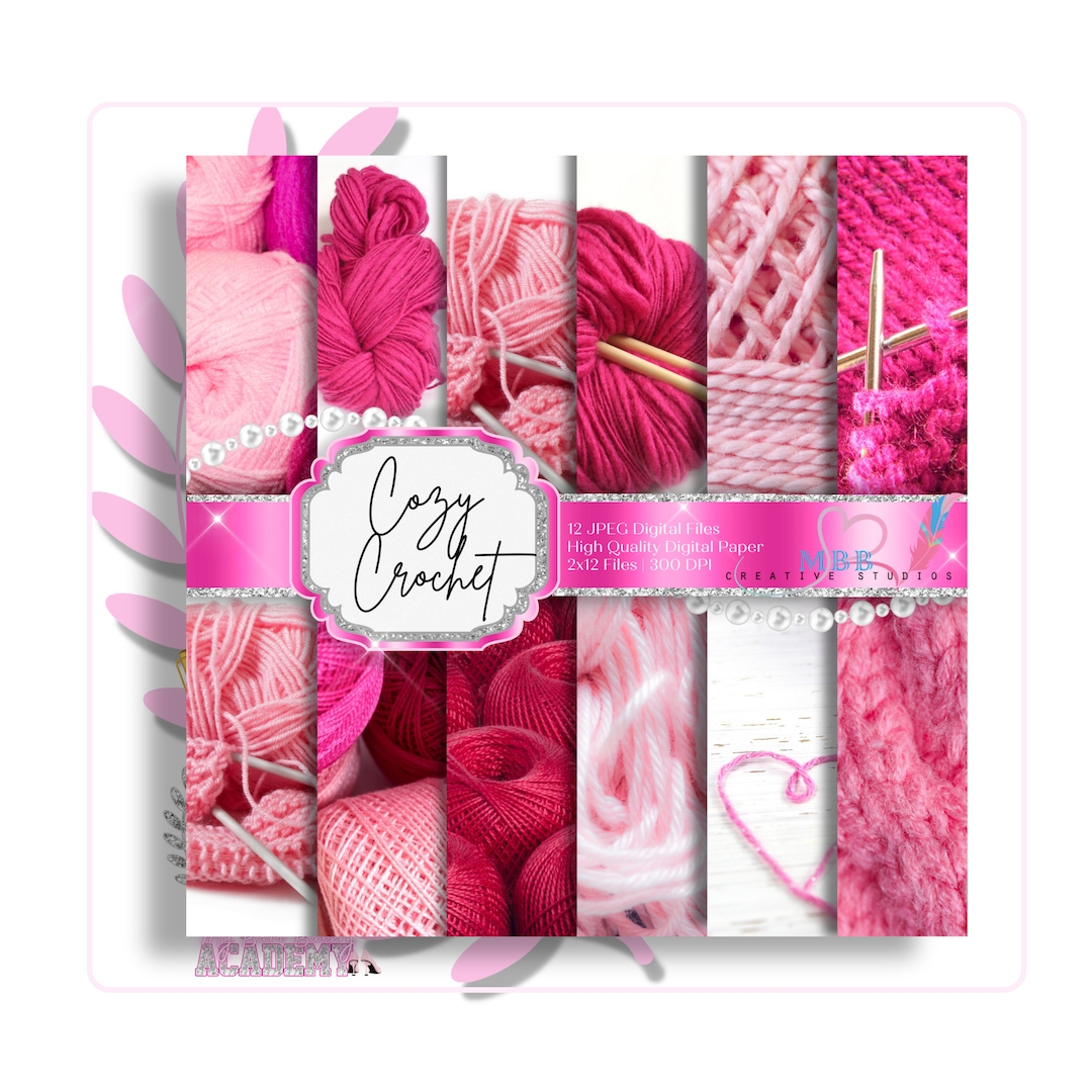 Crochet Paper, Crochet Digital Paper, Knitting Paper, Knit Digital ...