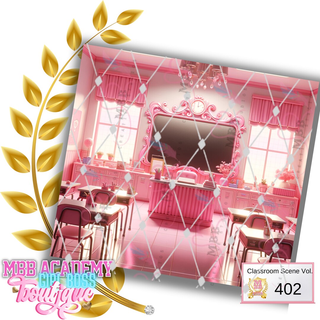 Girl Boss Classroom Scene Class Flyer Social Media Classroom - Etsy