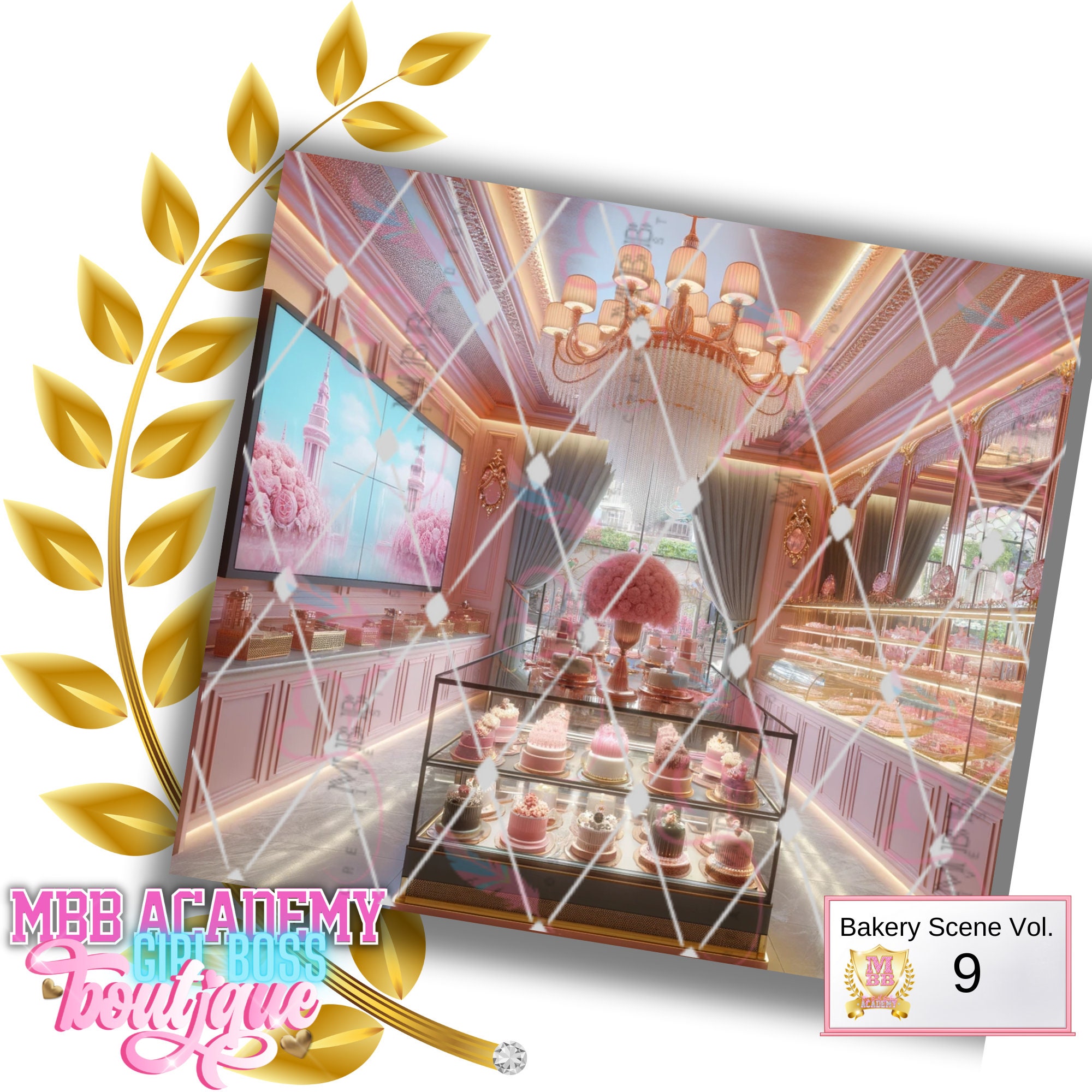 Bakery Scene, Glam Bakery Flyer, Bakery Illustration, Bakery Paper ...