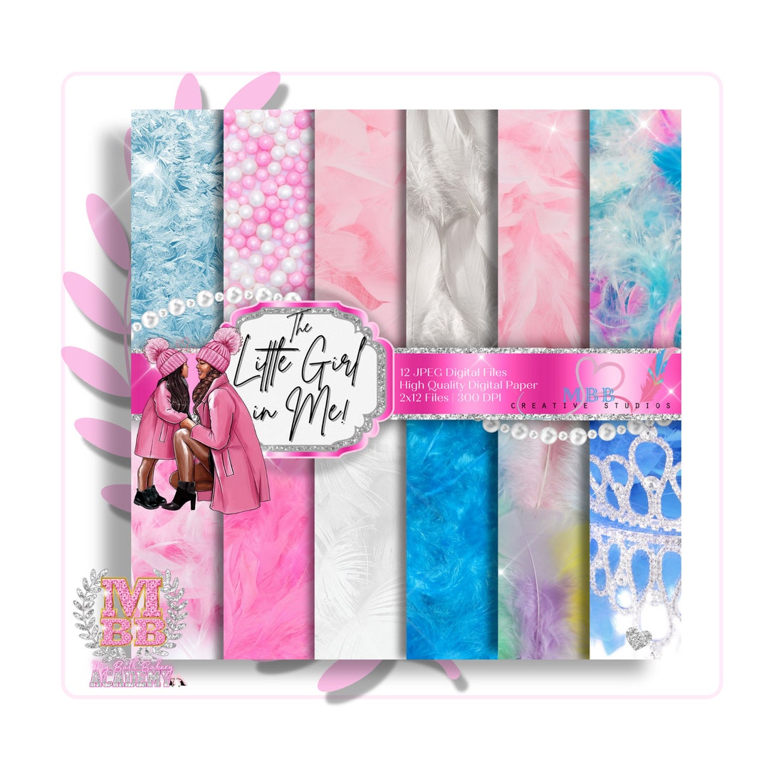 Pink Paper, Baby Pink Digital Paper, Pink Social Media Templates, Pink ...