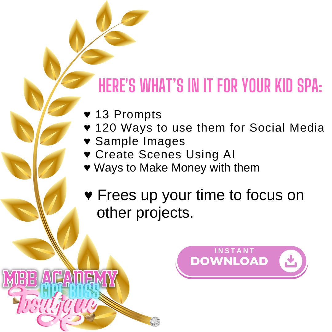 Kid Spa Dall-e3 & Chatgpt Prompt Guide, Prompts With Images, AI ...