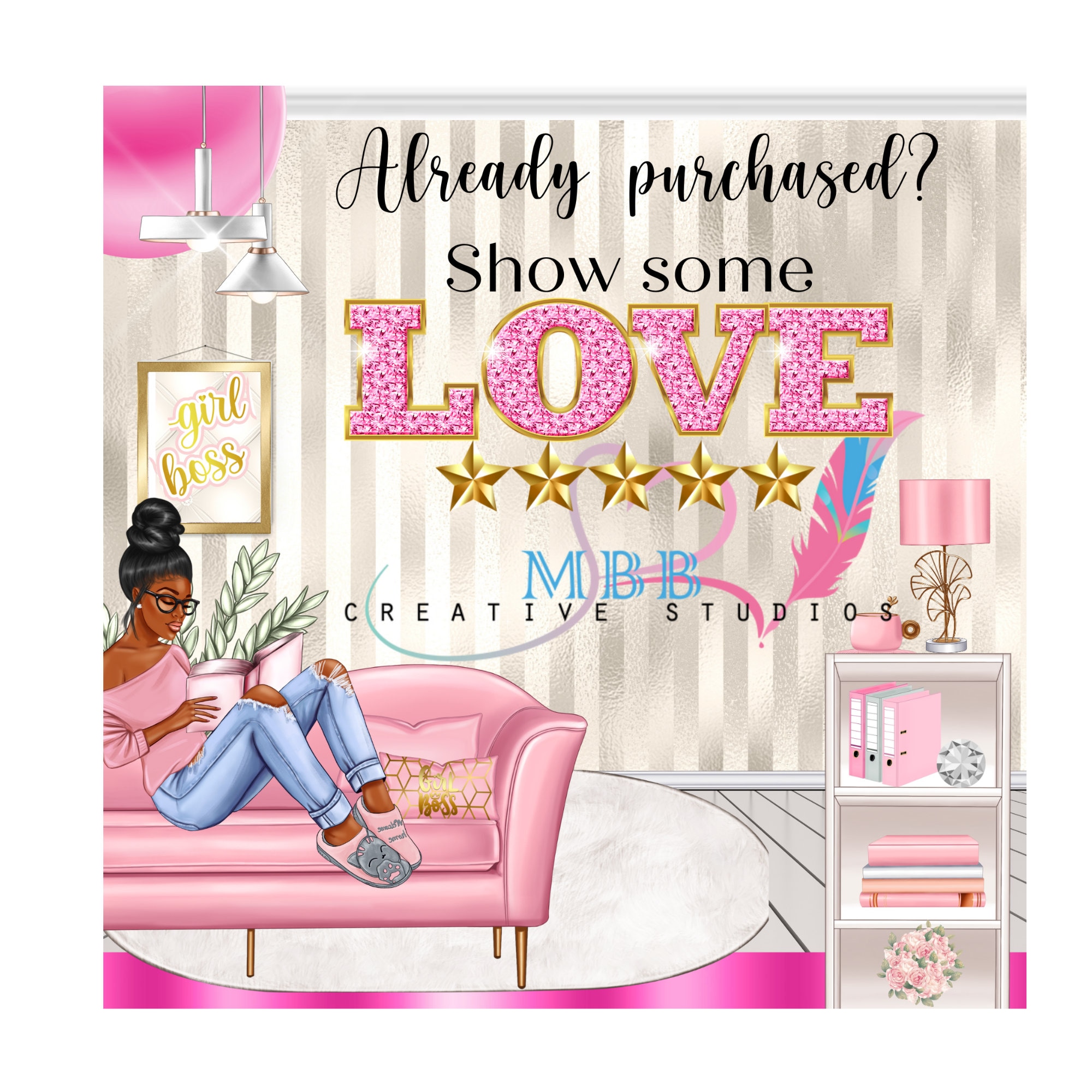 Girl Boss Office Scene, Office Flyer, Social Media Office Flyer, Office ...