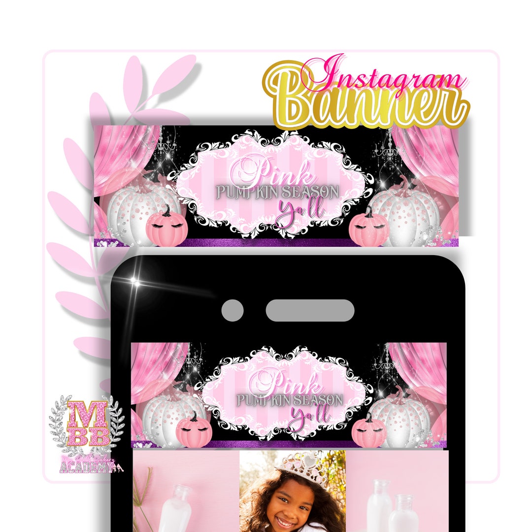 Pink Pumpkin Instagram Banner, Instagram Pin Post, IG Pin Post, IG Pin ...