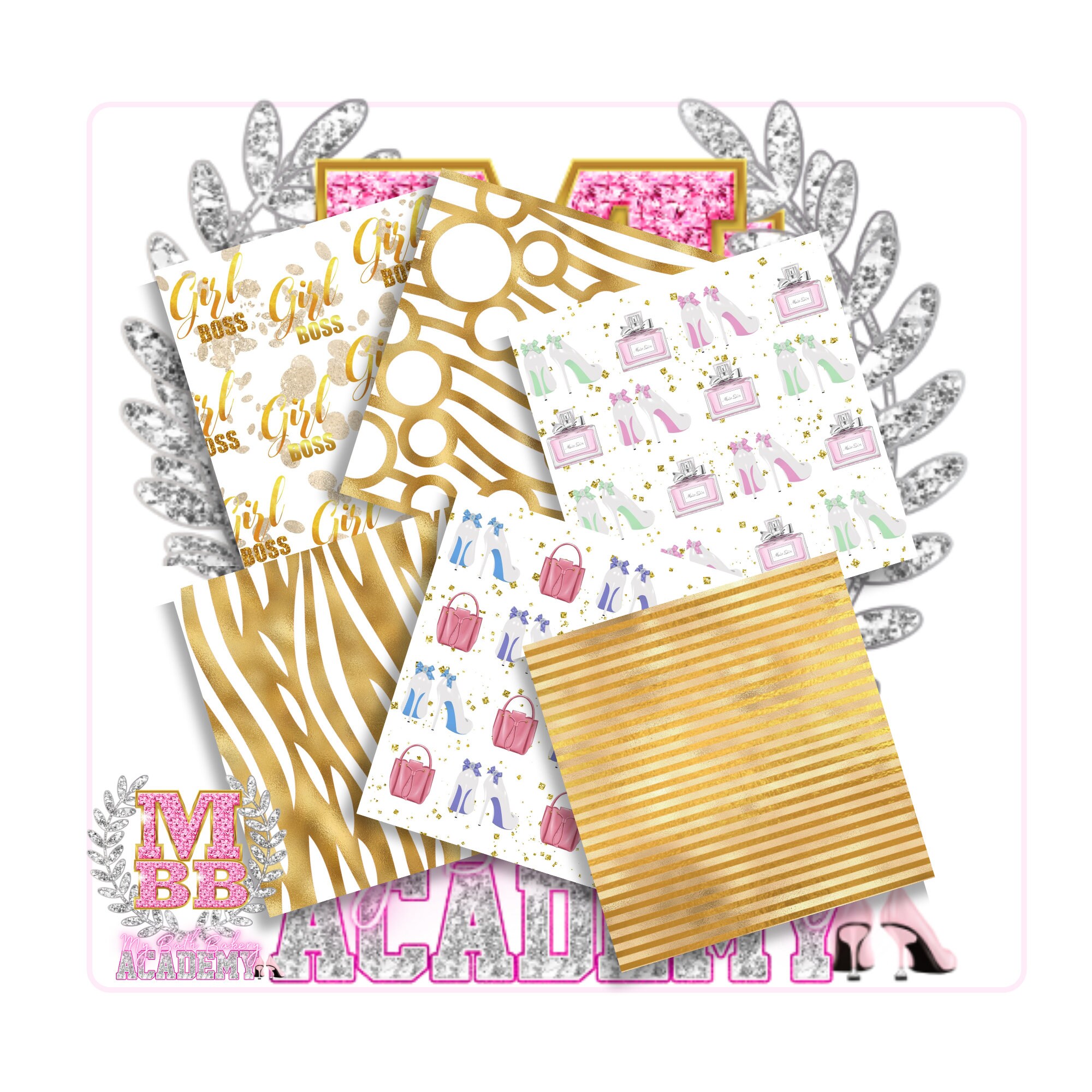 Spa Background Paper, Kid Spa Digital Paper, Kid Spa Templates, Girls ...