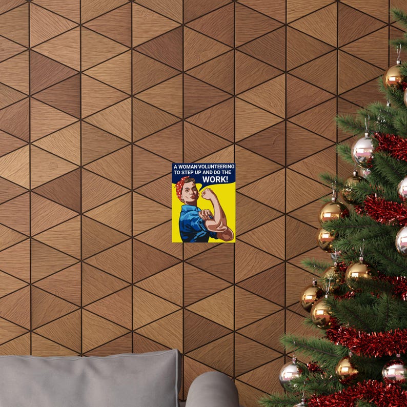 Rosie the Riveter Smosh Inspired Art | Empowering Matte Poster - Etsy