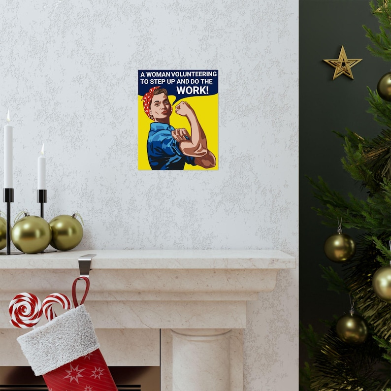 Rosie the Riveter Smosh Inspired Art | Empowering Matte Poster - Etsy