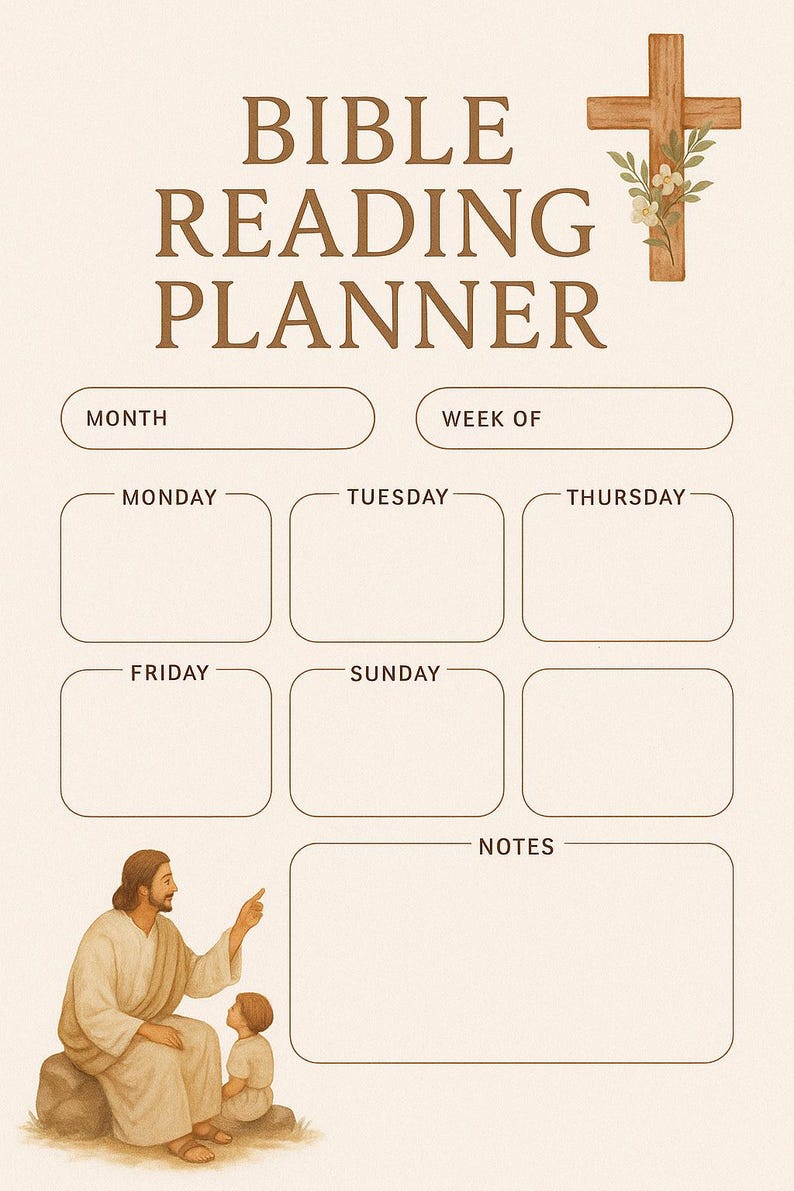 Bible Reading Planner! Daily Devotion Planner! Stay Biblically Grounded ...