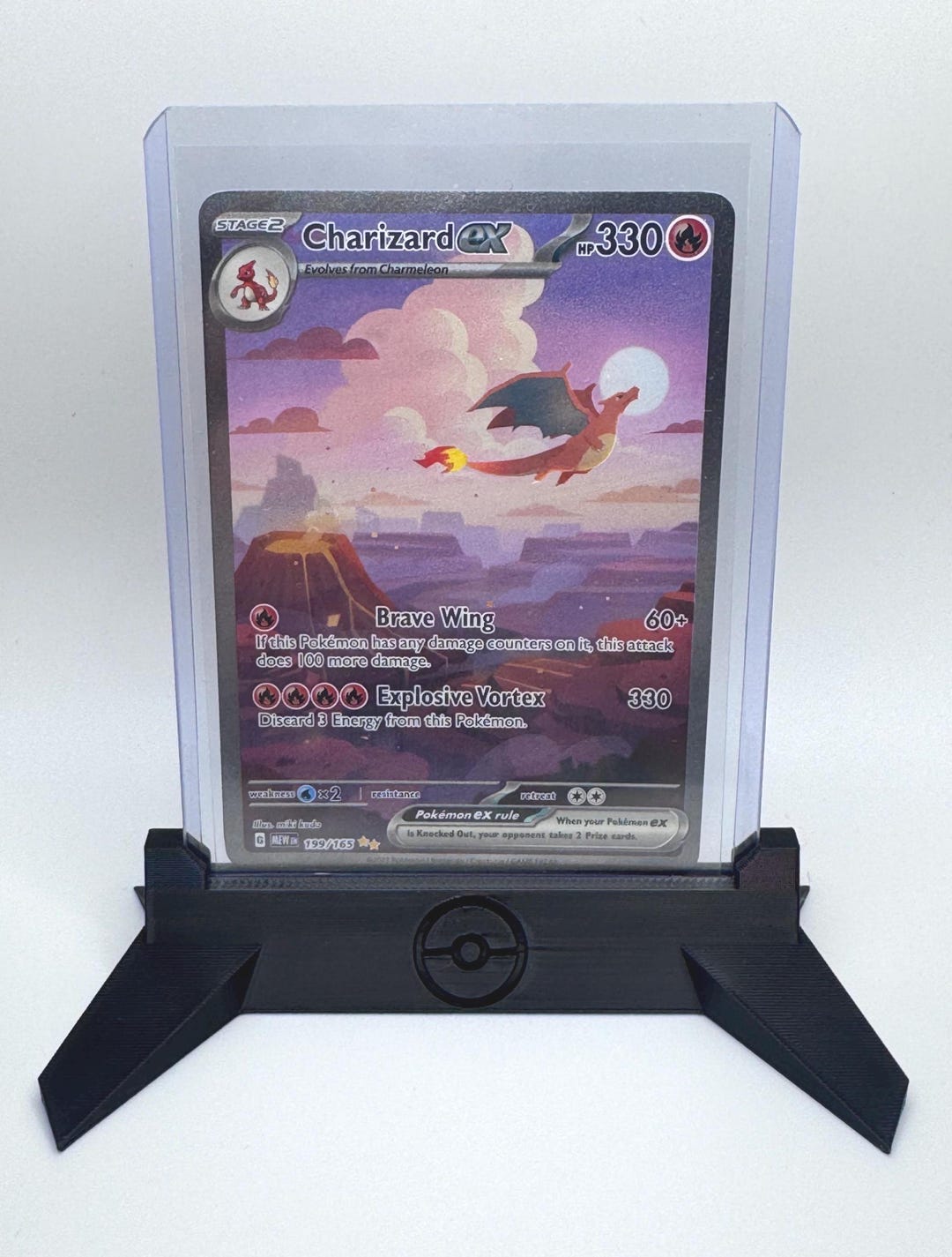 Pokemon Card Display Stand - Collector Gear Custom Color Stand - Fits ...