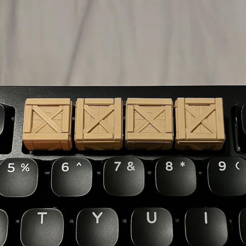 Crate Keycap – Rustic Wooden Box Style Artisan Keycaps for Mechanical ...