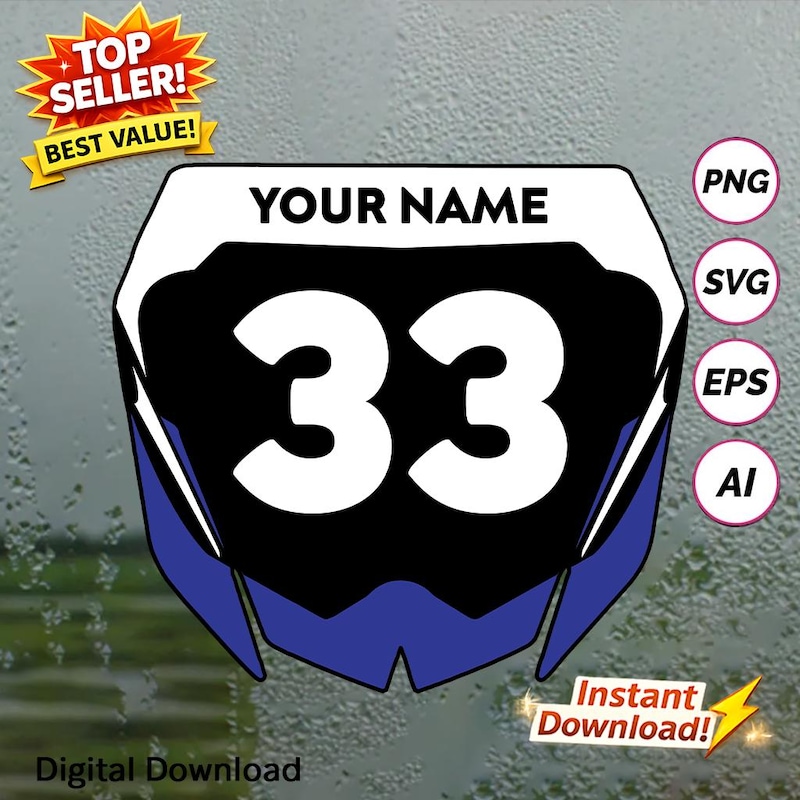 Odi Number Plate Decal - Etsy