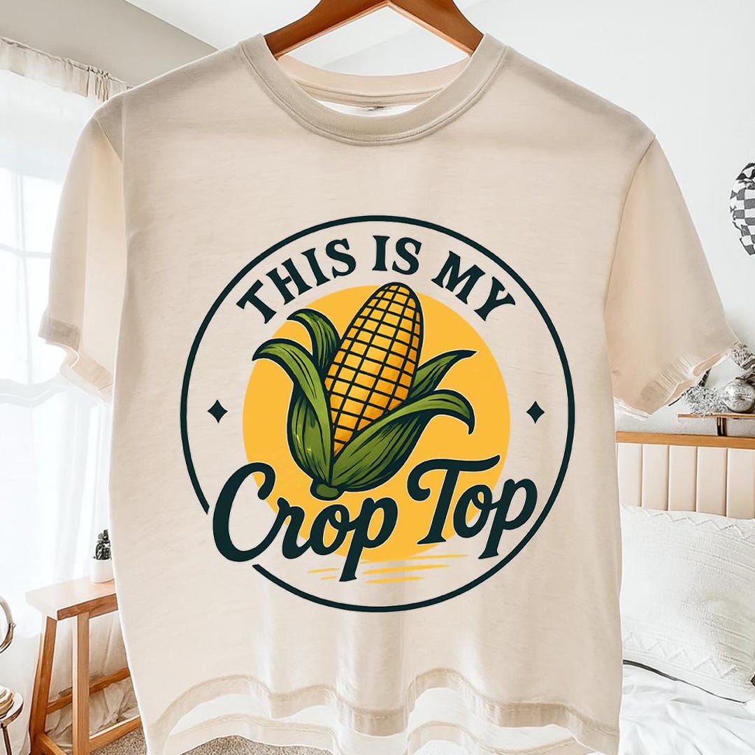 This is My Crop Top PNG, Corn Png, Husk Cutting, Country Girl Png ...
