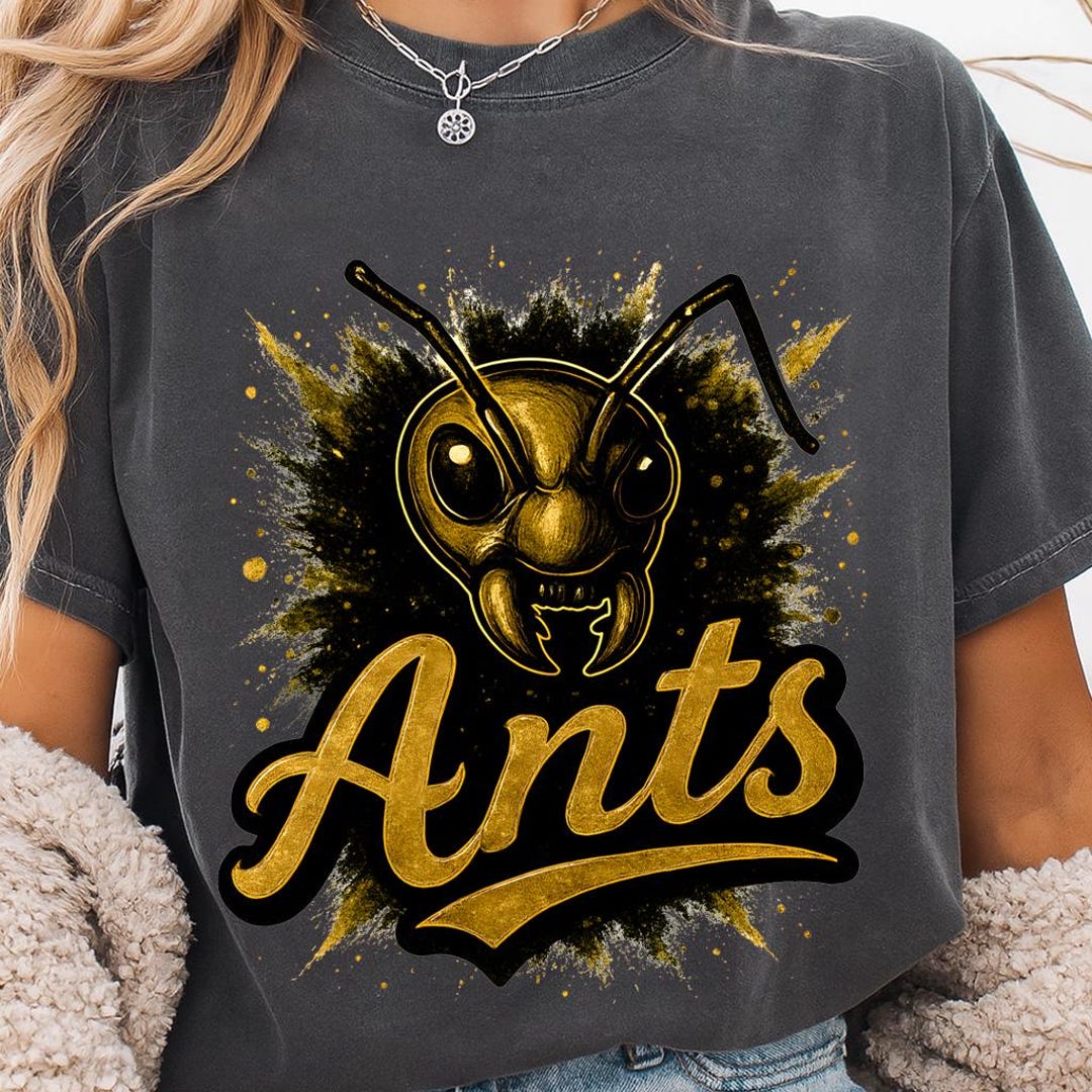 Black Gold Ants PNG, Ant Mascot Png Sport Png Football Baseball ...