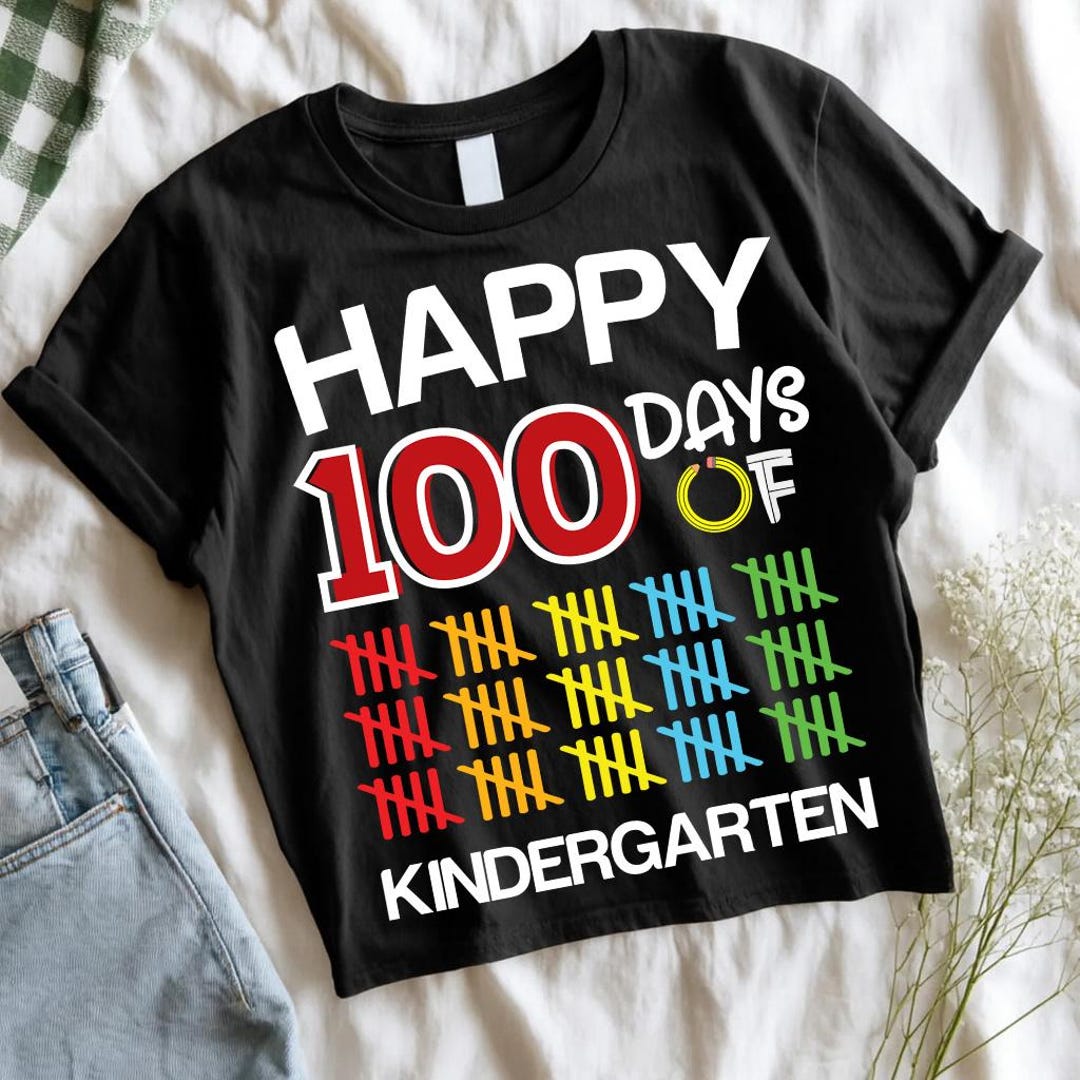 100 Days of School PNG | Rainbow Tally Marks | Pencil O in OF | Teacher ...