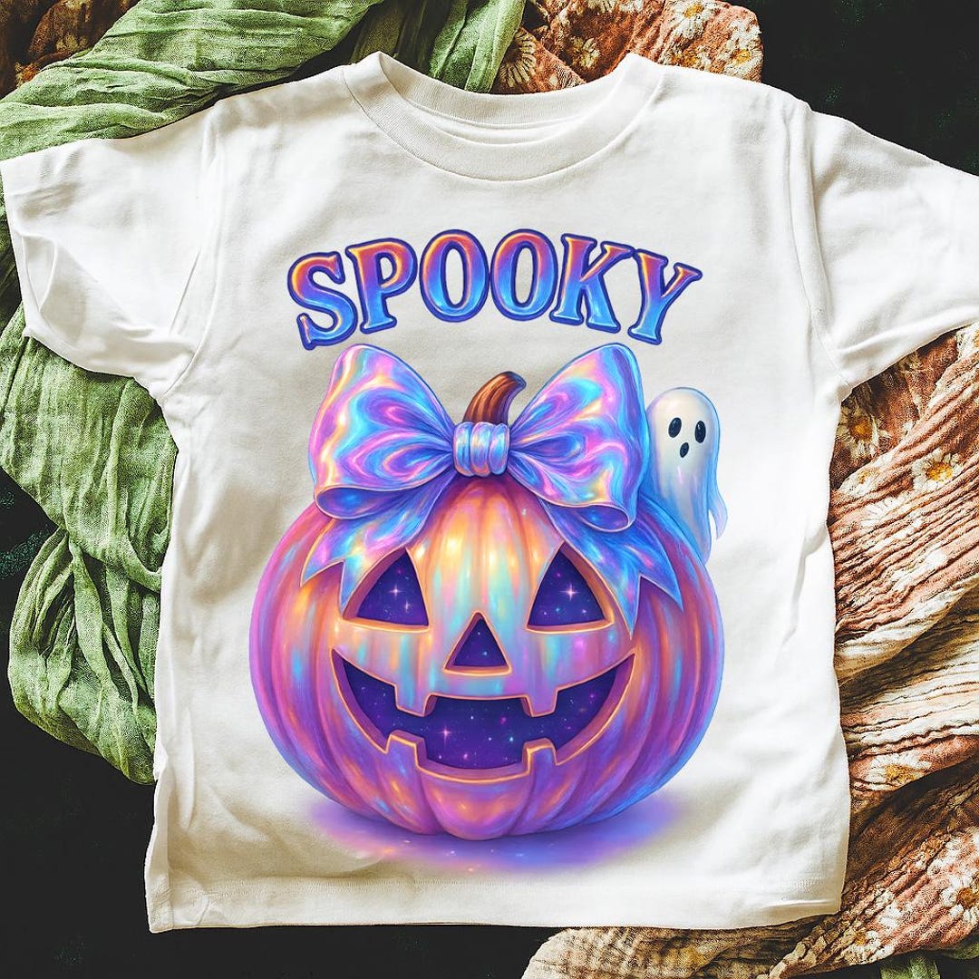 Iridescent Ghost Pumpkin PNG, Flirty Halloween Design, Iridescent Ghost ...