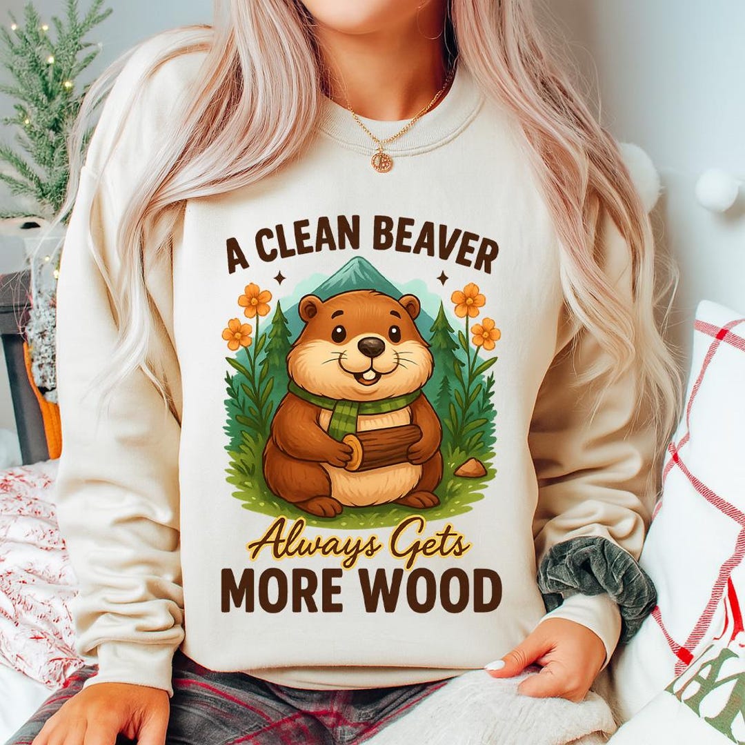 A Clean Beaver Always Gets More Wood PNG, Funny Sarcastic Png, Adult ...