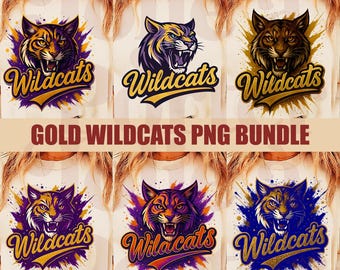 Blue Gold Wildcats PNG Wildcat Mascot Png Sport Png Football Baseball ...