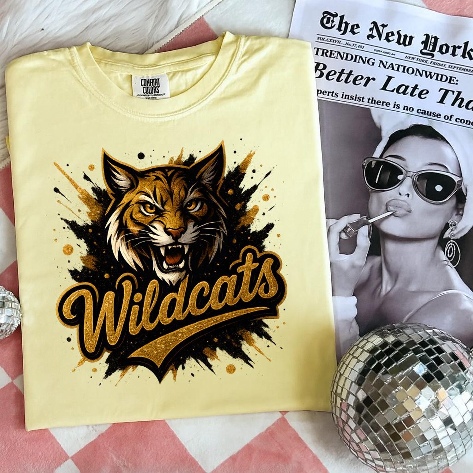 Black Gold Wildcats PNG Wildcat Sport Png Baseball School Mascot ...